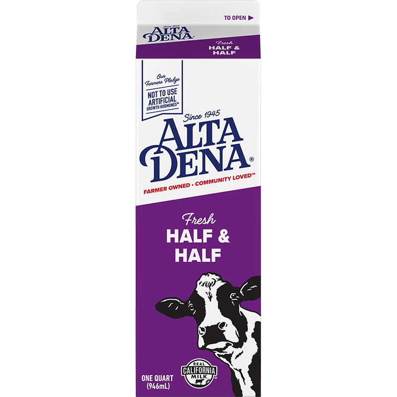 Half & Half Paper Quart - Alta Dena® Dairy